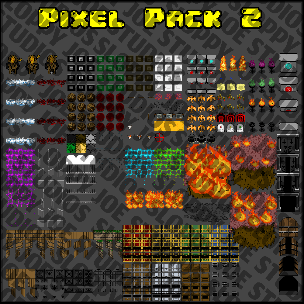 Pixel Pack 2 Characters - Faces - Sideview Enemies – KOMODO Plaza (US)