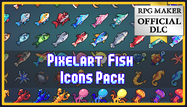 Pixelart Fish Icons Pack – KOMODO Plaza (US)